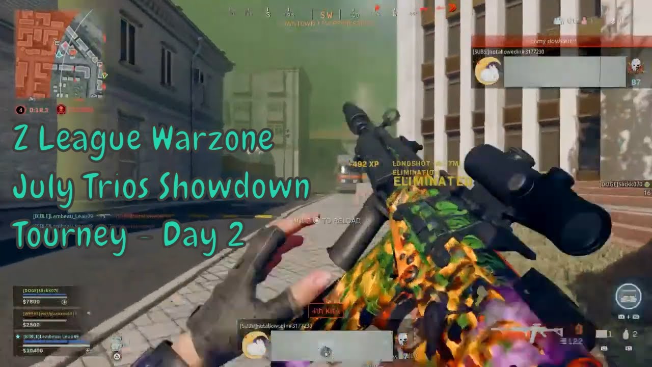 Z LEAGUE Warzone July Trios Showdown Tournament - Day 2 - YouTube