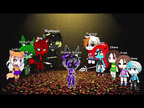 singing battle FNAF vs Undertale gacha club