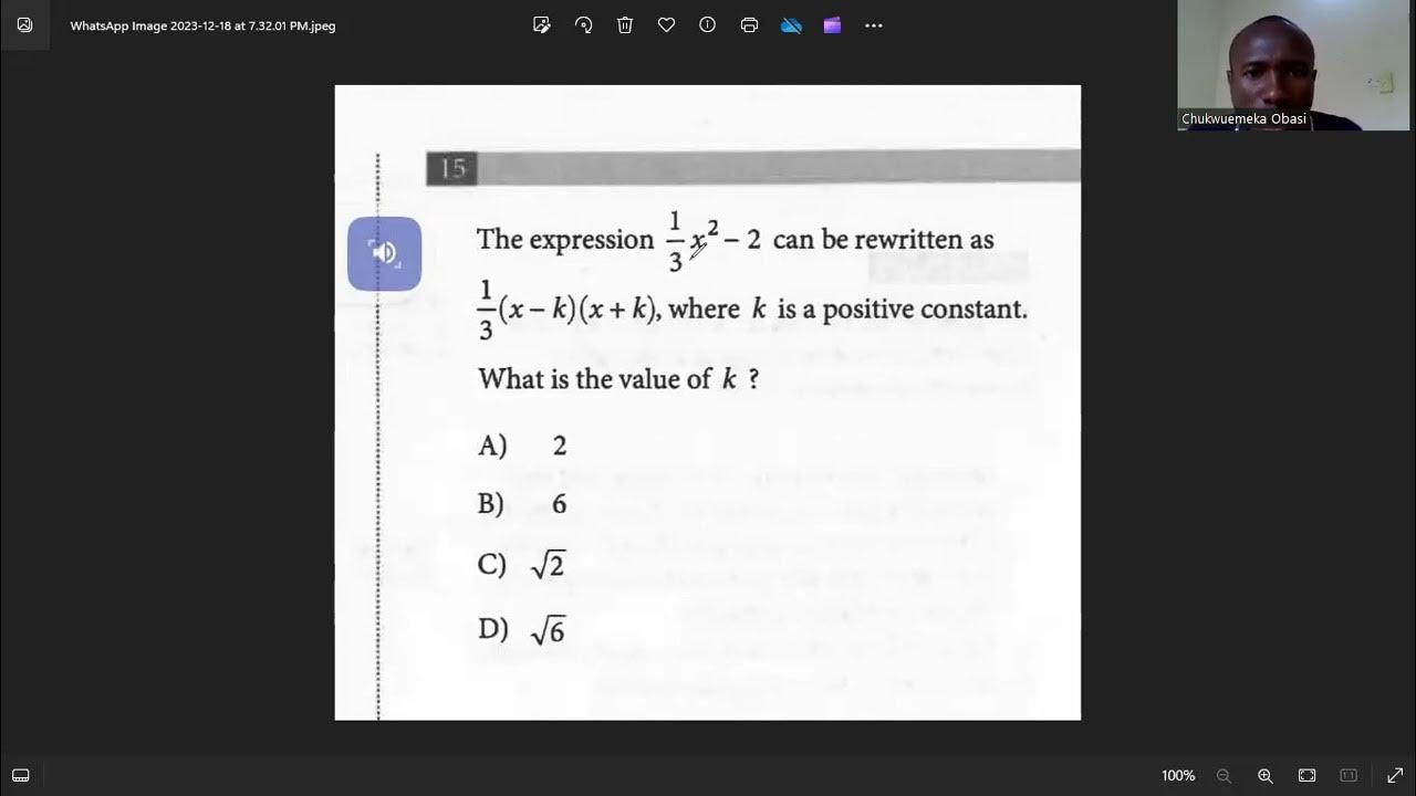 Passport to Advance Math || SAT MATH - YouTube