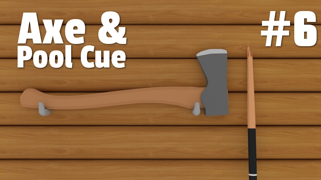 Blender - Low Poly Weapon Modeling | Axe & Pool Cue #6 - YouTube