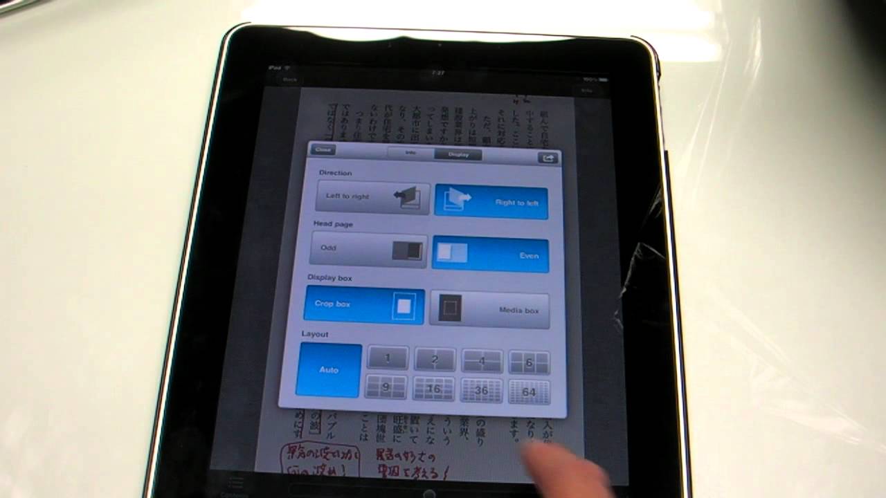 Book+ PDF viewing scanned book on iPad (1st genration) - YouTube