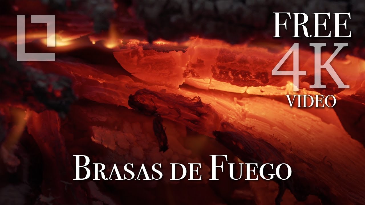 Brasas de fuego en 4K - Free Video Footage - YouTube