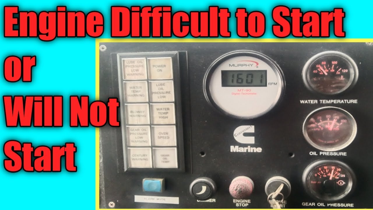 Engine difficult to start or Will not Start || Engine susah start atau ...