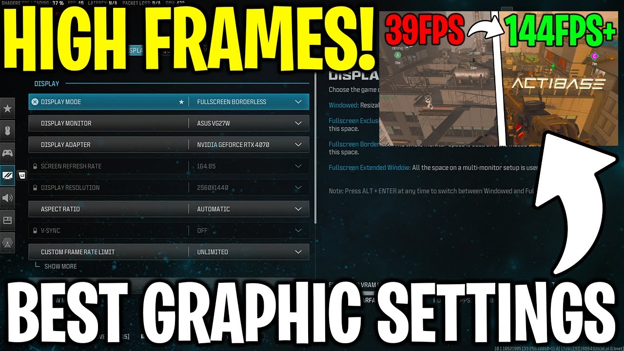 BEST Graphic Settings for Modern Warfare 3! (Best FPS & Visibility in ...