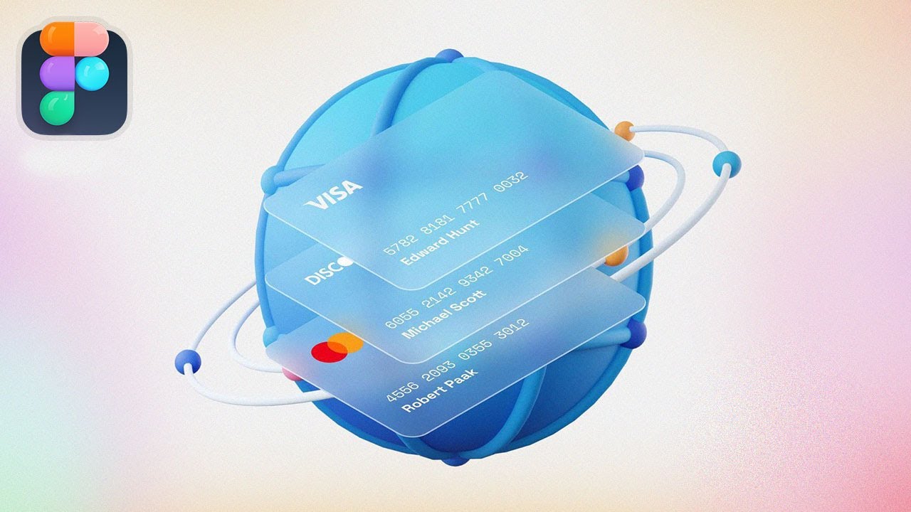 How to design amazing Glassmorphism credit cards in Figma | Adobe XD ...