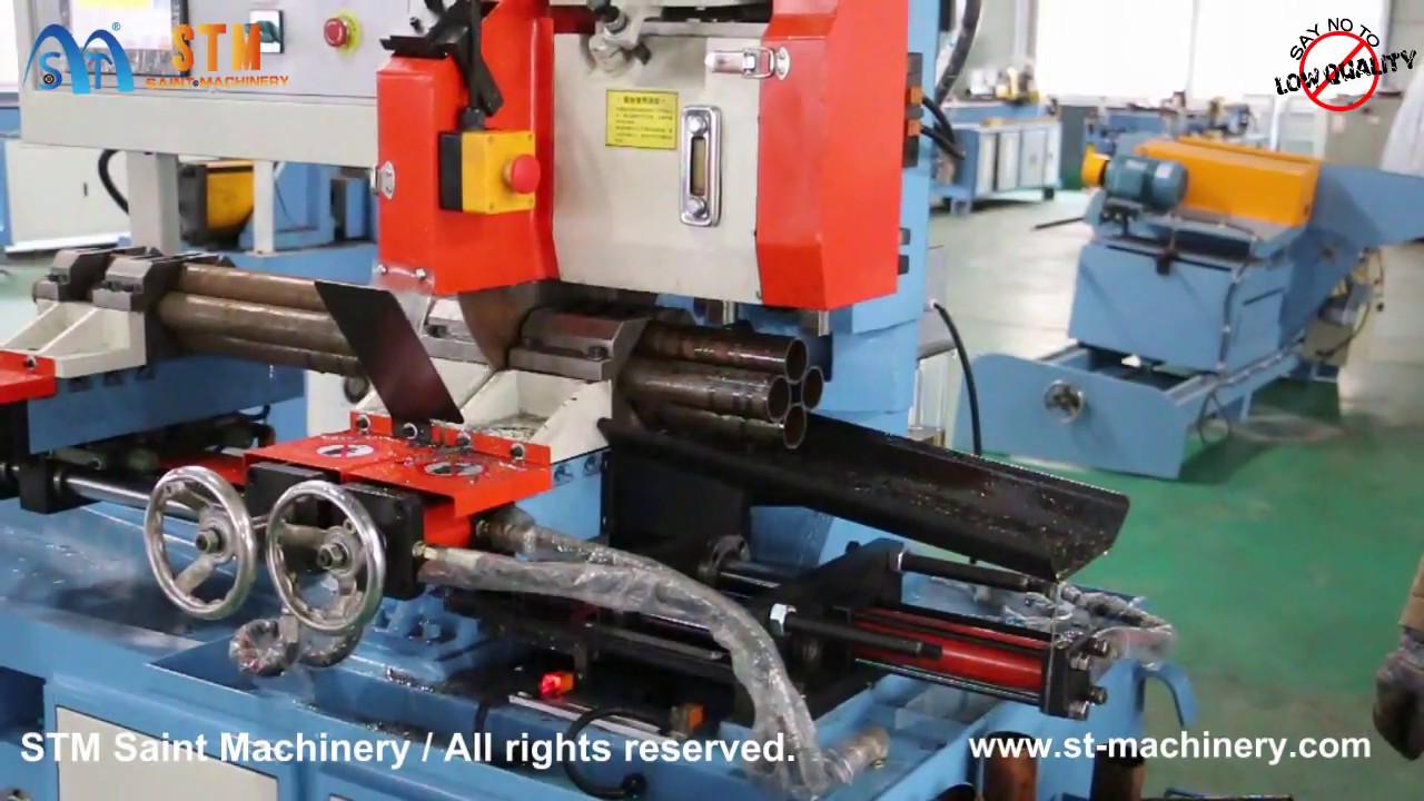 STM CNC automatic tube cutting machine, circular sawing, cutting pipes ...