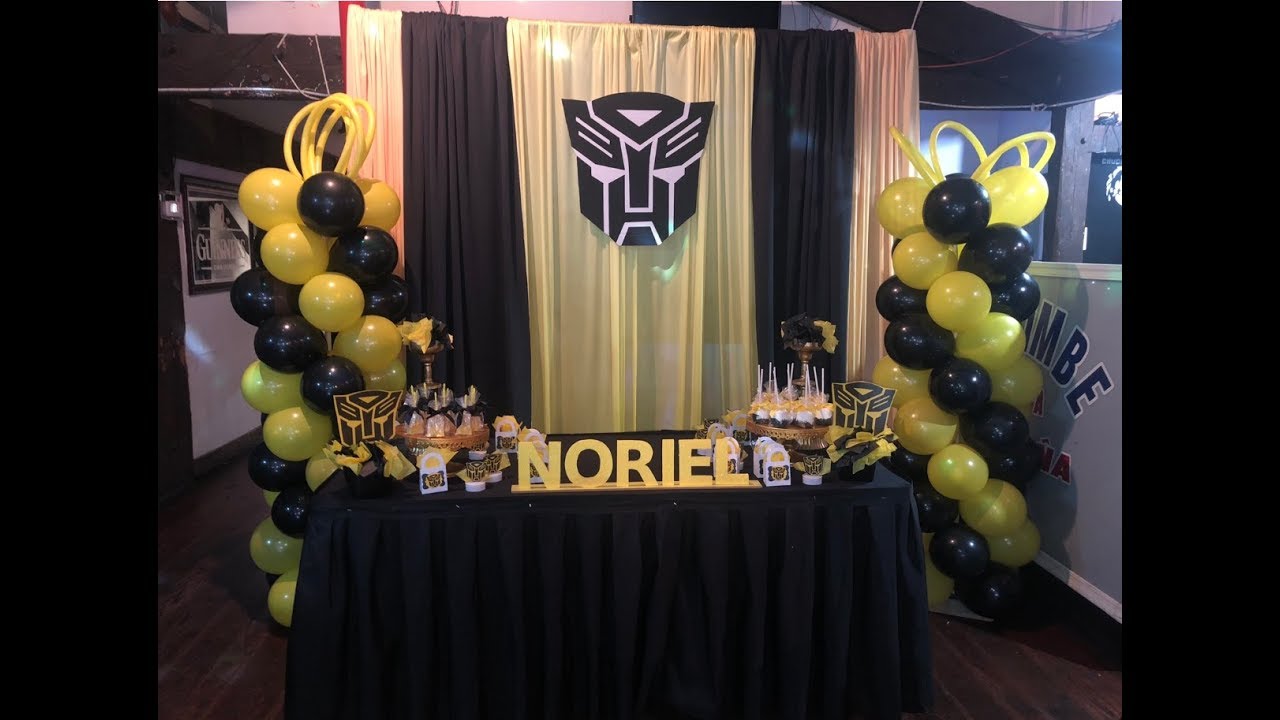 Transformers birthday party celebration - YouTube