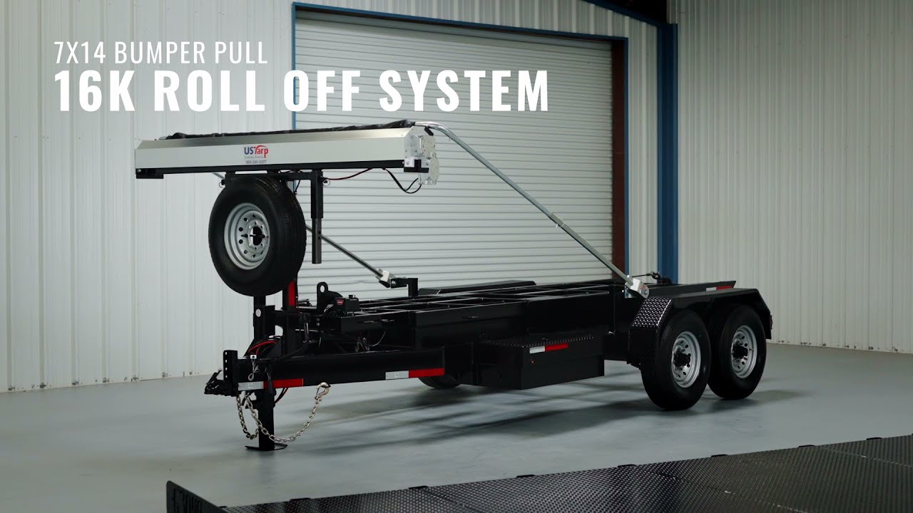 16k LB GVWR Bumper Pull Roll Off Trailer System - YouTube