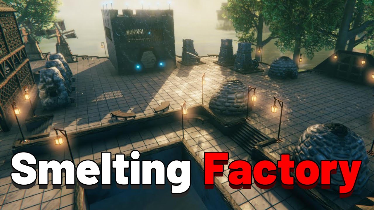 Building an Endgame Smelting Factory | Valheim: Ashlands | Survival (Part42) - YouTube