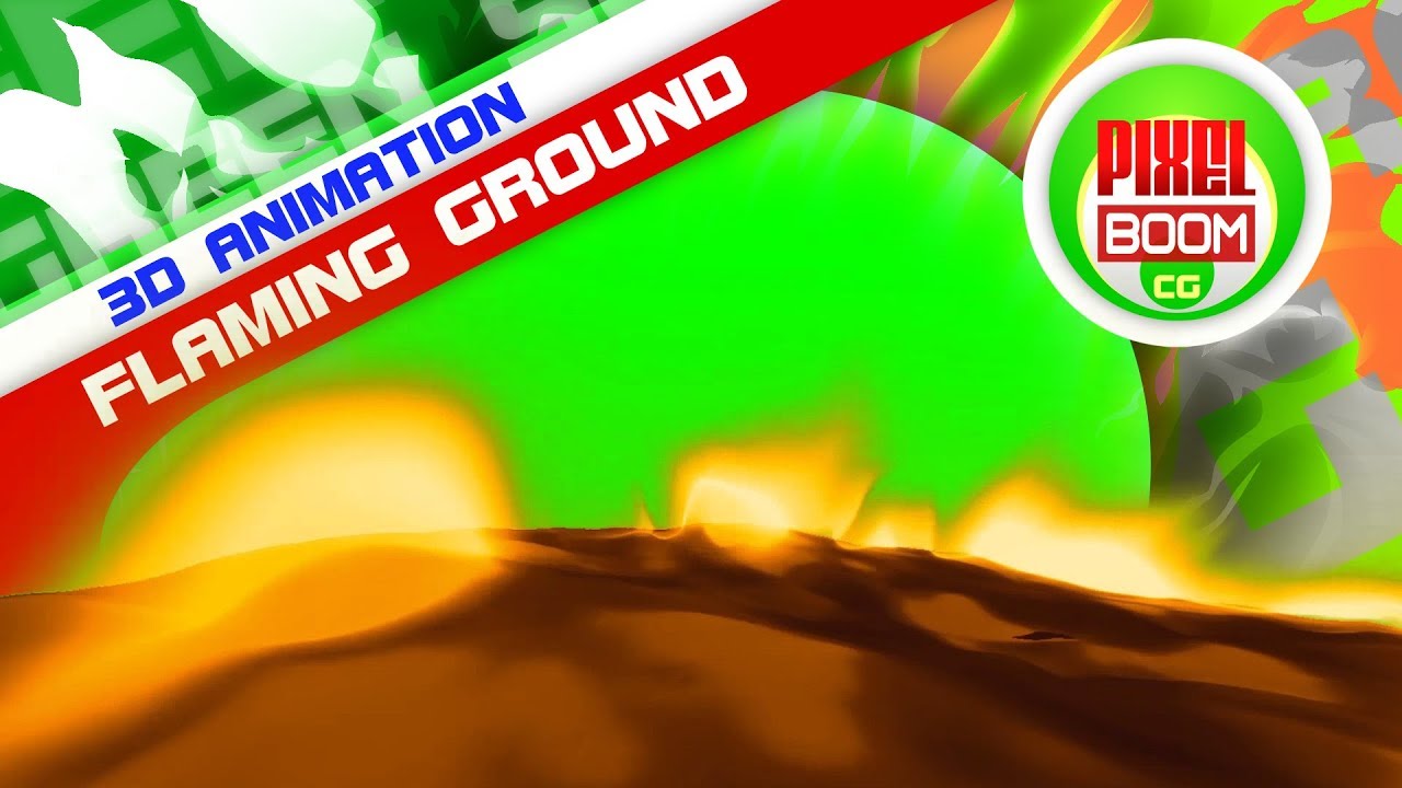 Green Screen Running on a Flaming Ground - PixelBoomCG - YouTube