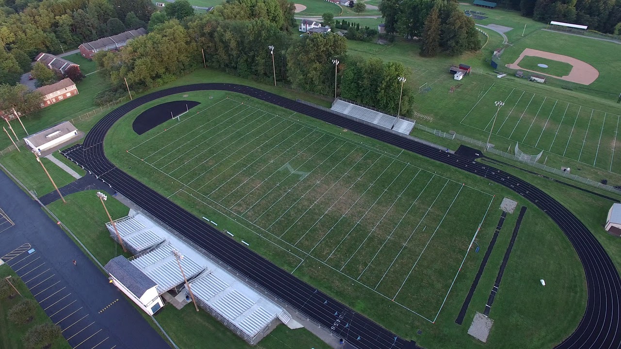 Mercer High School and Football Field - YouTube