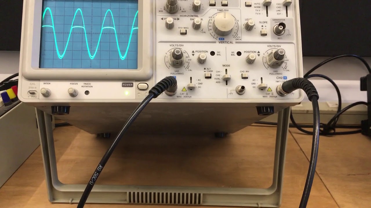 Asymmetrical Diode Clipping - YouTube
