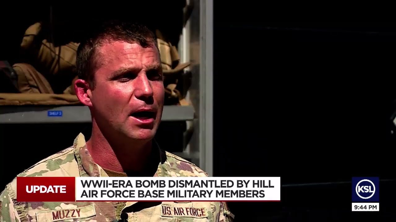 Hill Air Force Base takes ownership of 500 lb bomb found in Provo - YouTube