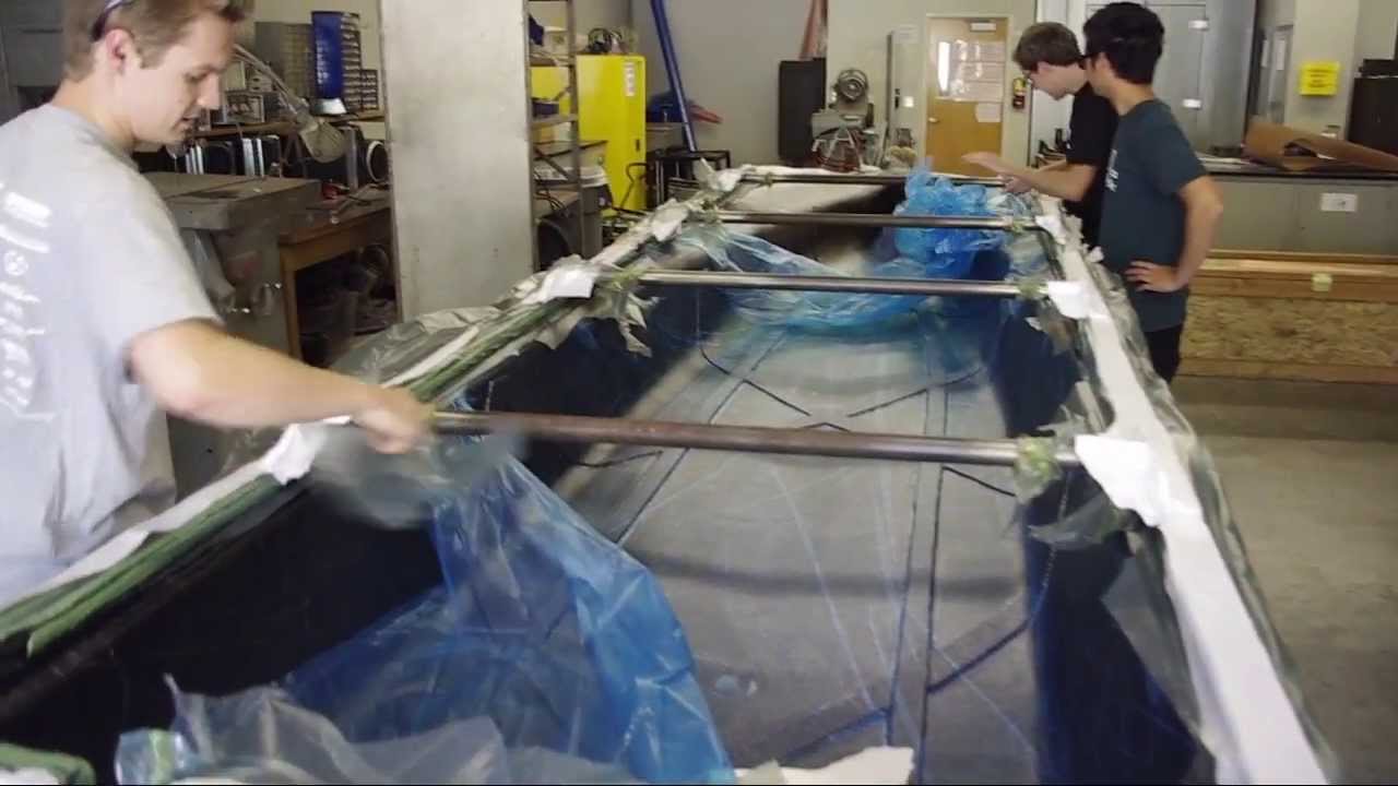 2012-2013 Cal Poly Pomona Solar Boat Club Boat Build - YouTube