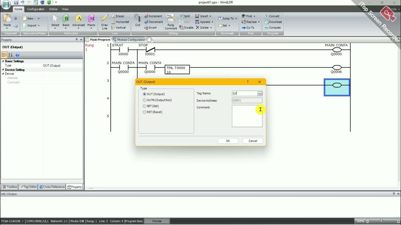IDEC PLC WINDLDR [ GET START ( STAR_DELTA) ] PROGRAMMING - YouTube