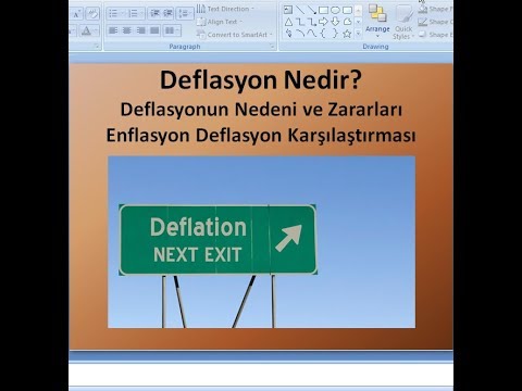 Deflasyon Nedir? Deflasyonun Nedeni ve Zararları, Enflasyon Deflasyon Karşılaştırması
