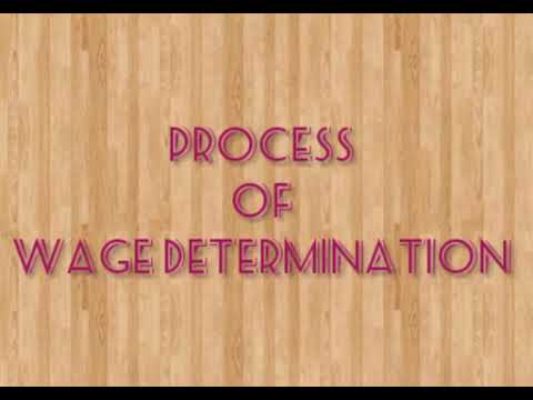 Process of wage determination - YouTube