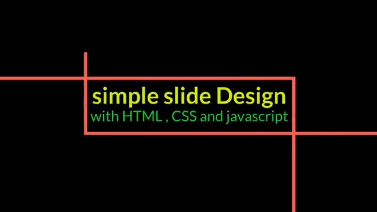 اموزش کامل ایجاد اسلایدر تصویری ساده با HTML , CSS , JAVASCRIPT - YouTube