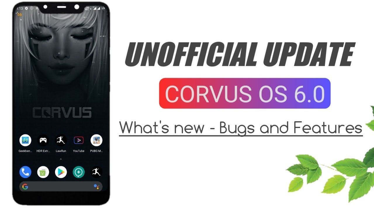 Corvus OS 6.0 Unofficial Update ⚡ | Lawrun v13 B3 | Corvus Os POCO F1 ...
