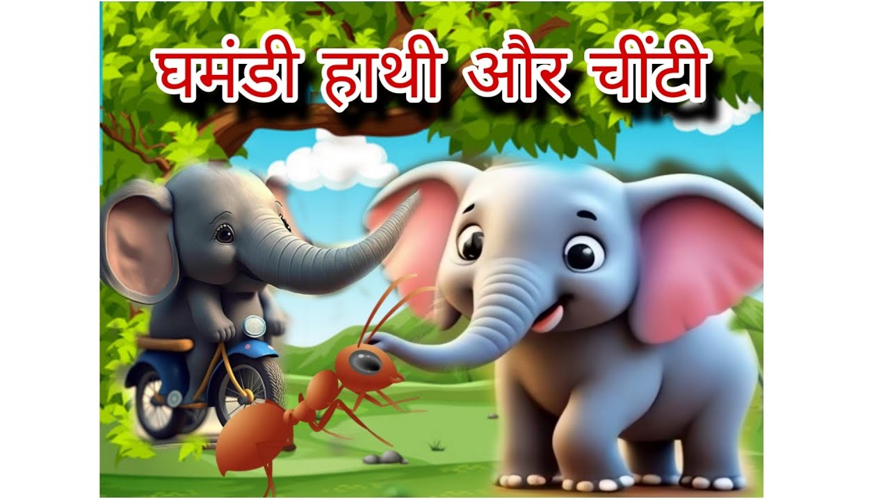 हाथी और चींटी की कहानी hathi aur chinti ki kahani cartoon kids cartoon ...