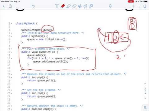 贾考博 LeetCode 225. Implement Stack using Queues 奇怪的要求 - YouTube