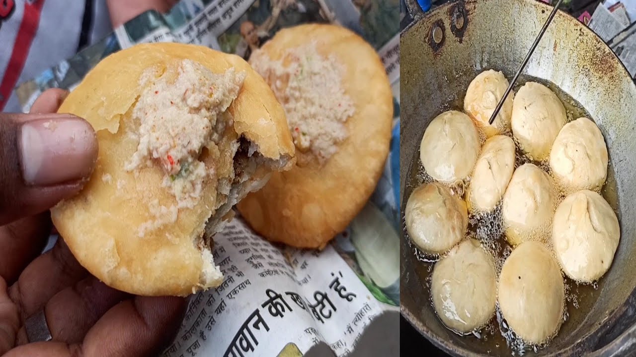 Indian Street Food - Fried Litti - YouTube
