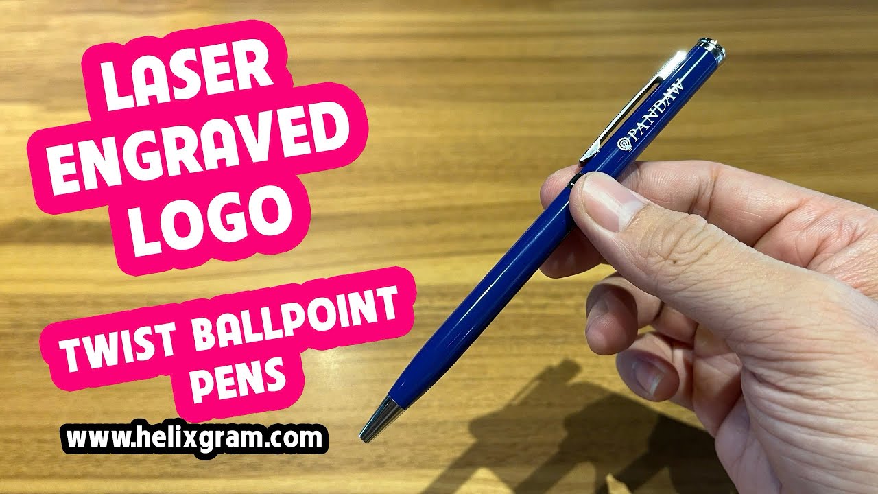 Laser Engraving Pens | Laser Engraved Logo on Twist Ballpoint Pens ...
