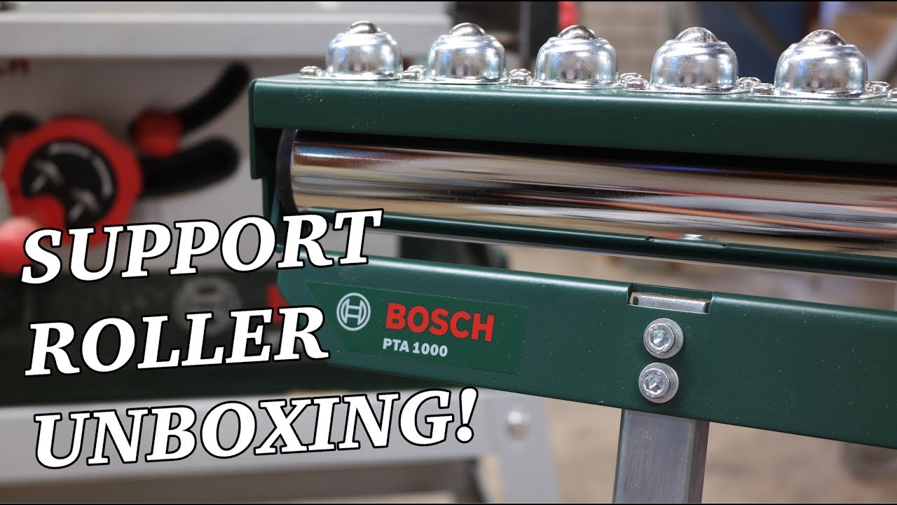 Bosch PTA 1000 roller support unboxing and assembly! - YouTube