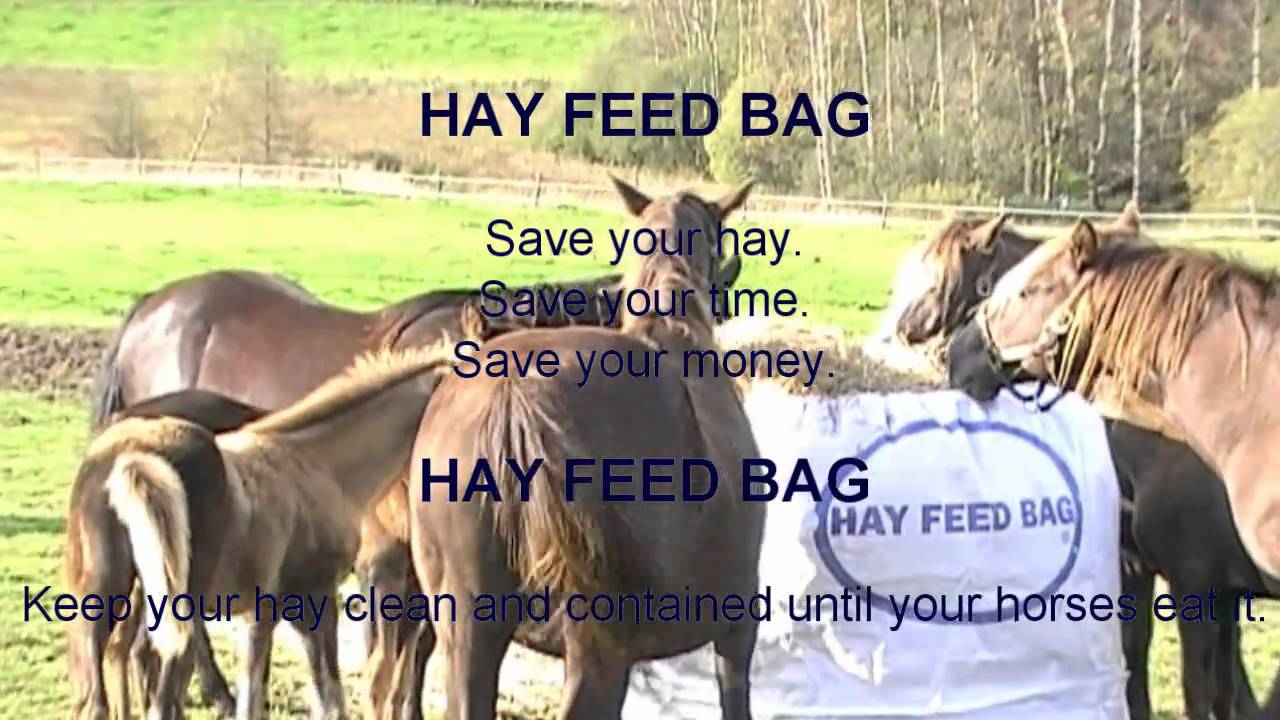 Hay Feed Bag round bale feeders - YouTube