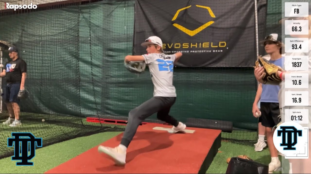 Pitchers learning about Spin Efficiency: Four Seam Fastball Spin - YouTube