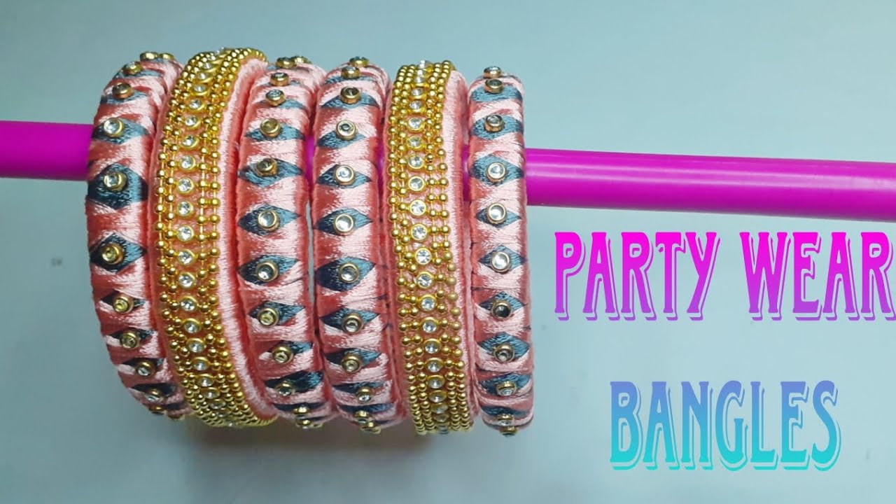 New Design Thread Bangles || How to Make Silk Thread Bangles at Home ...