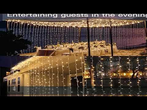 suddus Curtain Lights for Bedroom, 200 Led Hanging String Lights ...