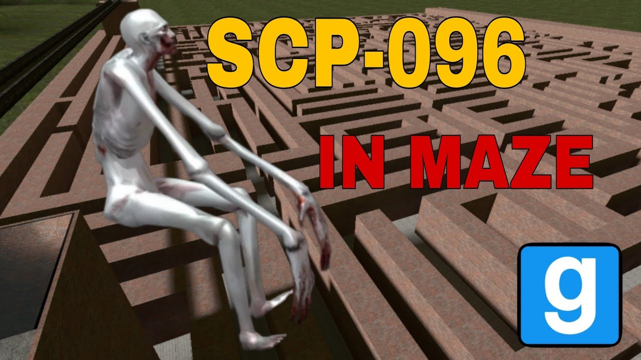 SCP-096 in GMOD Maze (escape).! - YouTube