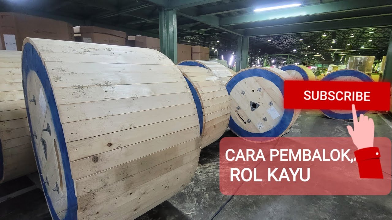 TUTORIAL PACKING KABEL DI ROL DENGAN KAYU BALOK,,,,!👍👍👍👍 - YouTube