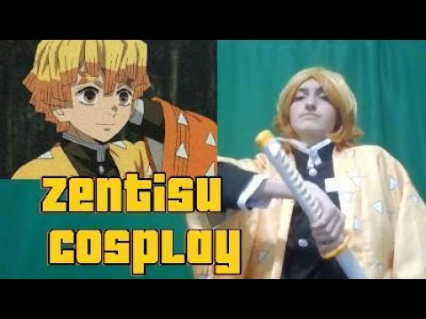 Curse of the wig, Zentisu from Demon Slayer Cosplay - YouTube