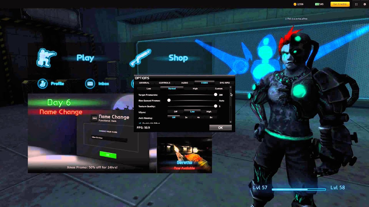uberstrike how to close the red hit effect - YouTube