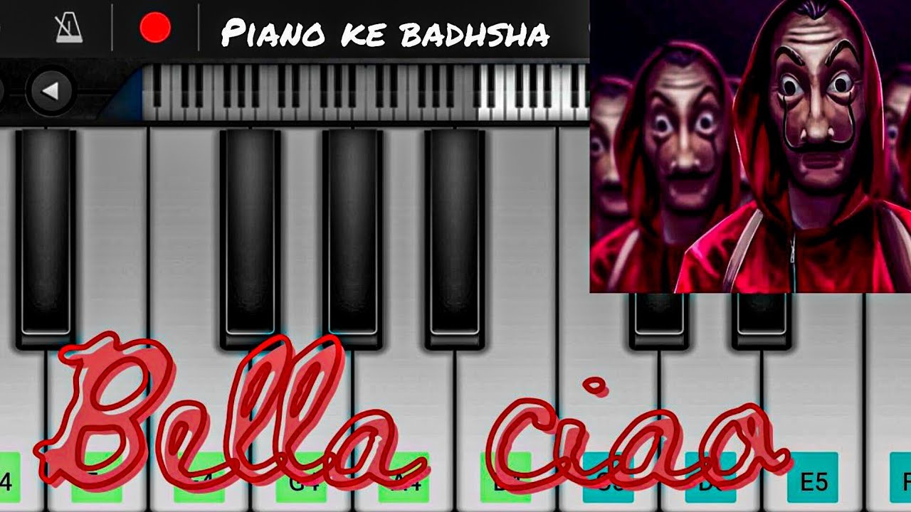 BEELA CIAO SONG IN PIANO | EASY TUTORIAL FOR BEGINNERS | - YouTube