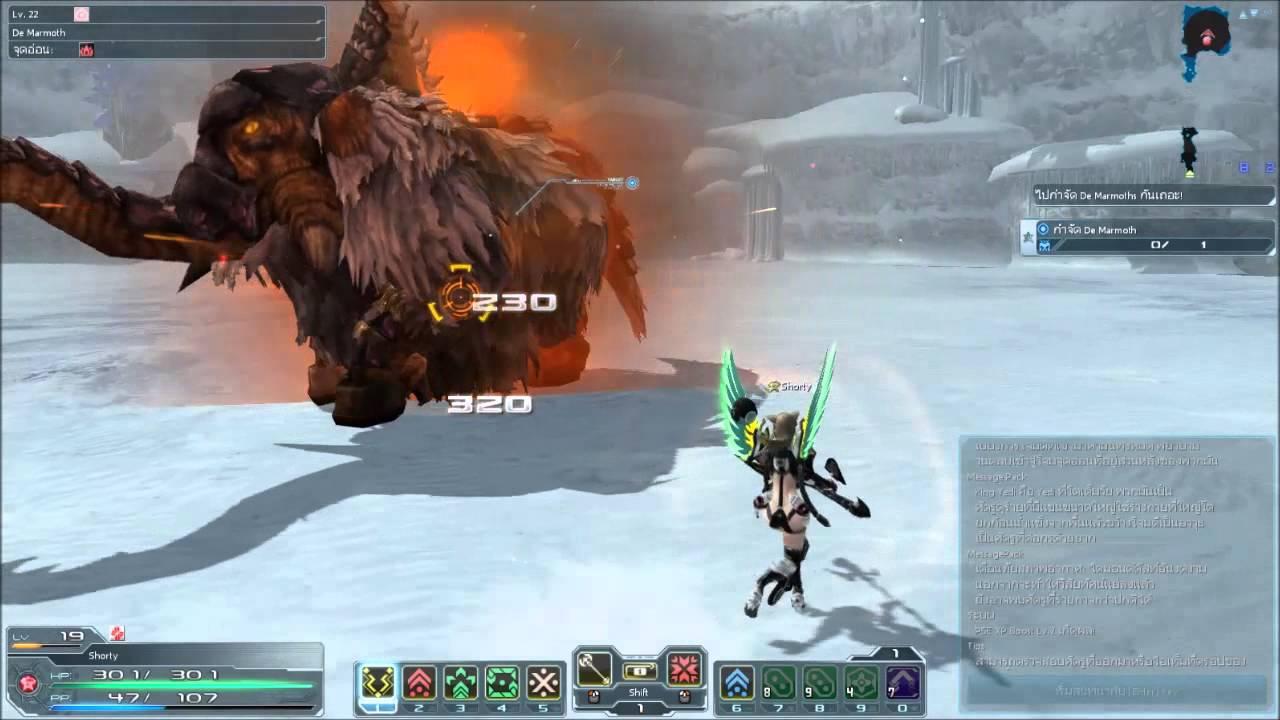Phantasy Star Online 2 - Wizard (Solo) VS De Marmoth (นักเวทย์ปะทะแมมมอ ...