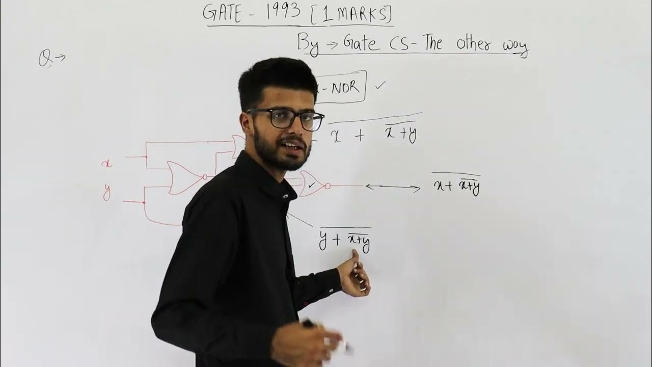 Gate 1993 pyq DIGITAL | Identify the logic function performed by the circuit shown in figure ...