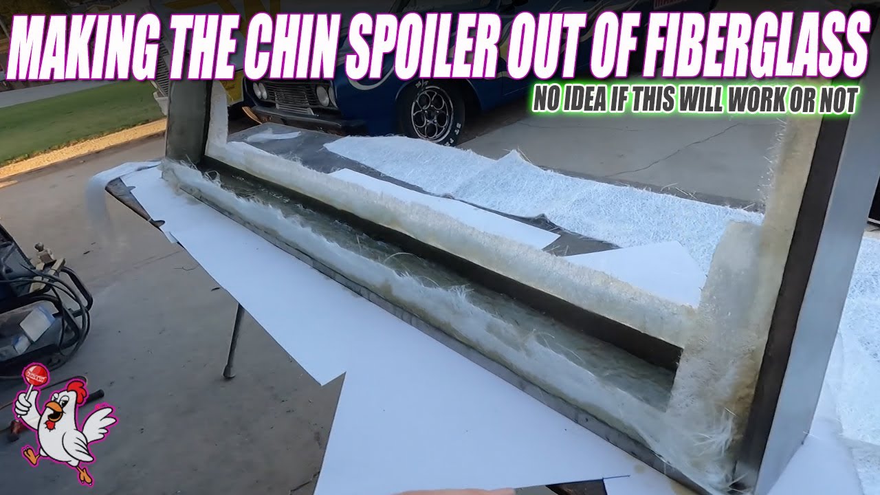 Trying To Make The Chin Spoiler Out Of Fiberglass - YouTube