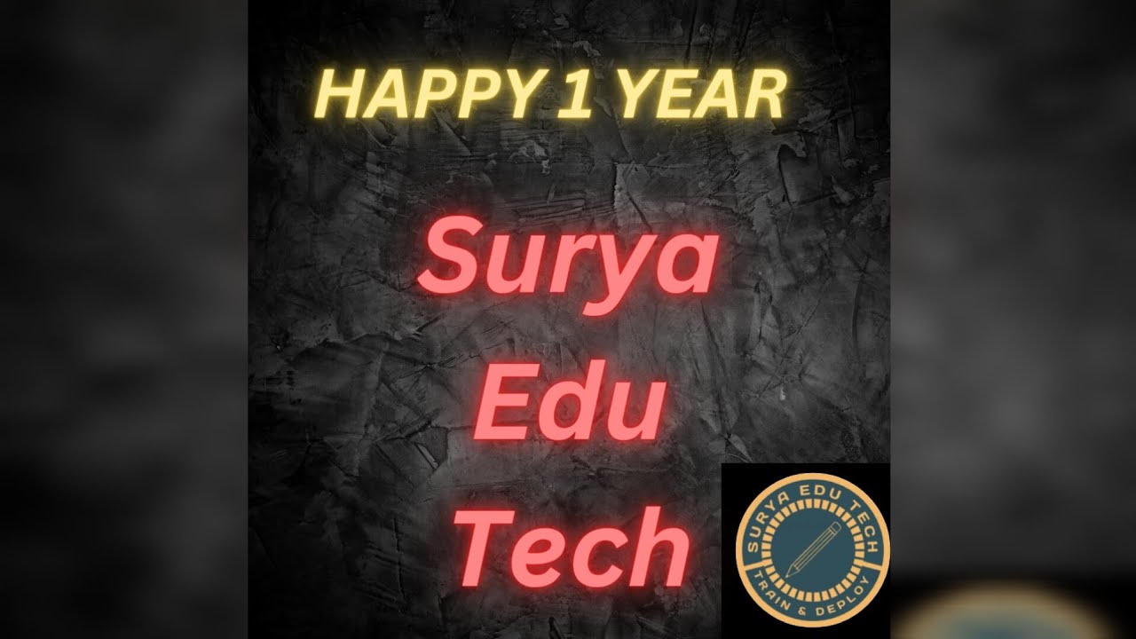 TQ for 1 year support 😊 || #1year Surya Edu Tech - YouTube