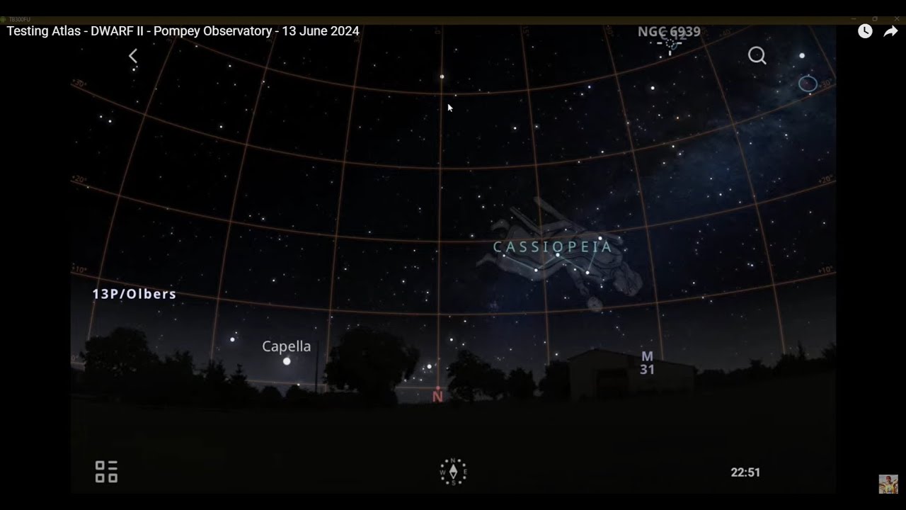 Testing Atlas - DWARF II - Pompey Observatory - 13 June 2024 - YouTube