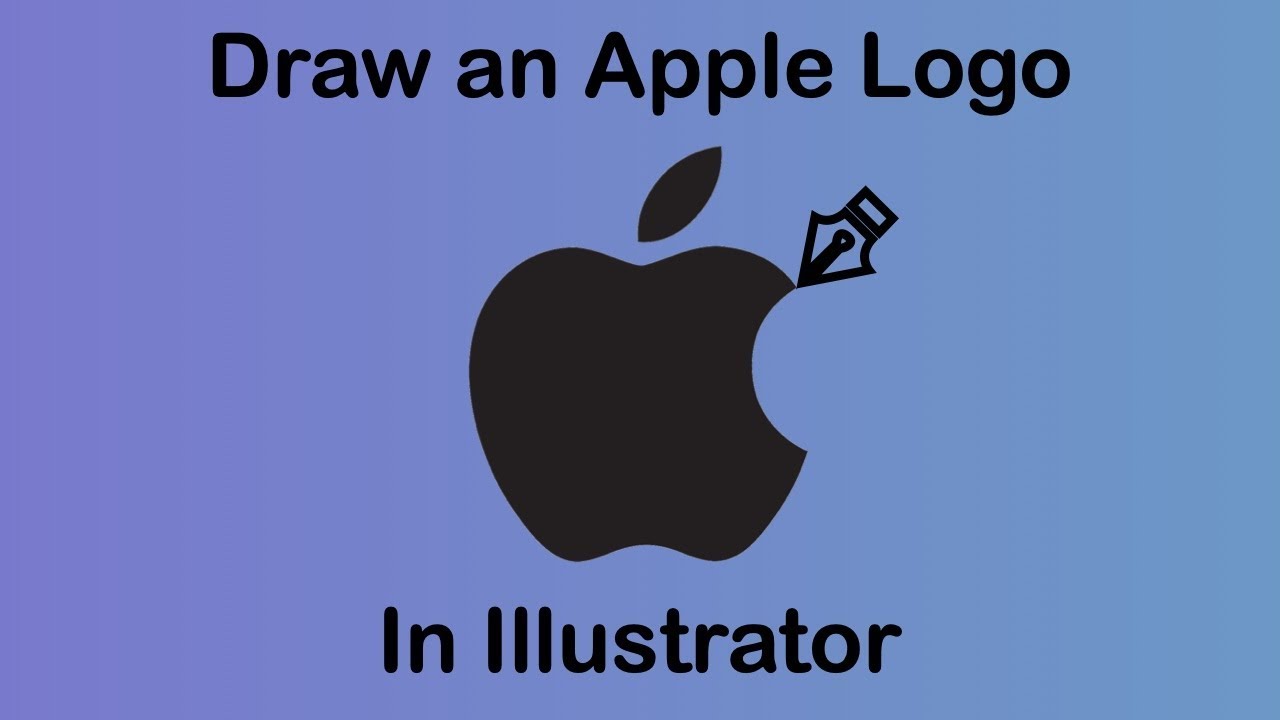 How To Create An Apple Logo Illustrator Using The Pen Tool Logo Series Youtube