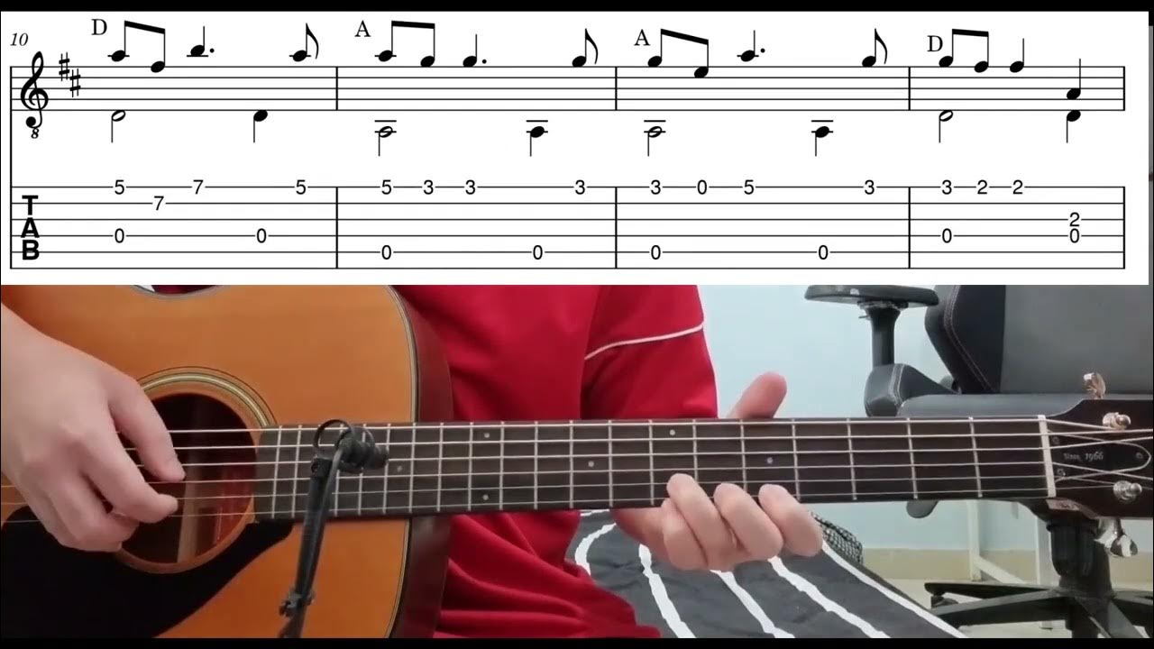 O Christmas Tree - Easy Fingerstyle Guitar Playthough Tutorial Lesson ...