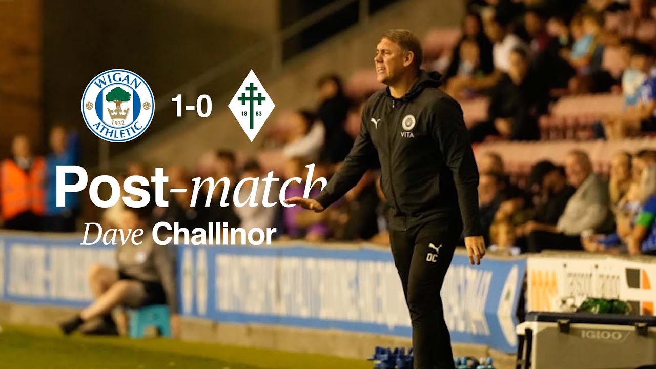 Dave Challinor Post-Match Interview - Wigan Athletic (Carabao Cup ...