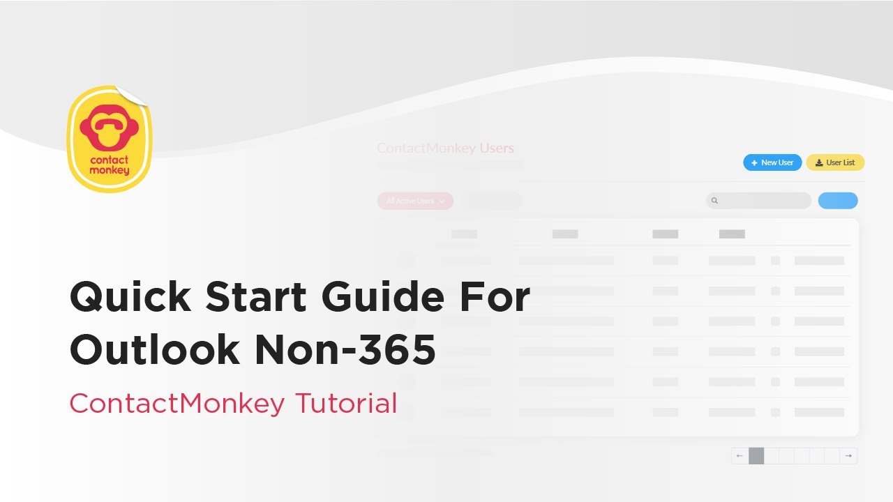 Quick Start Guide For Outlook Non-365 - ContactMonkey Tutorial - YouTube