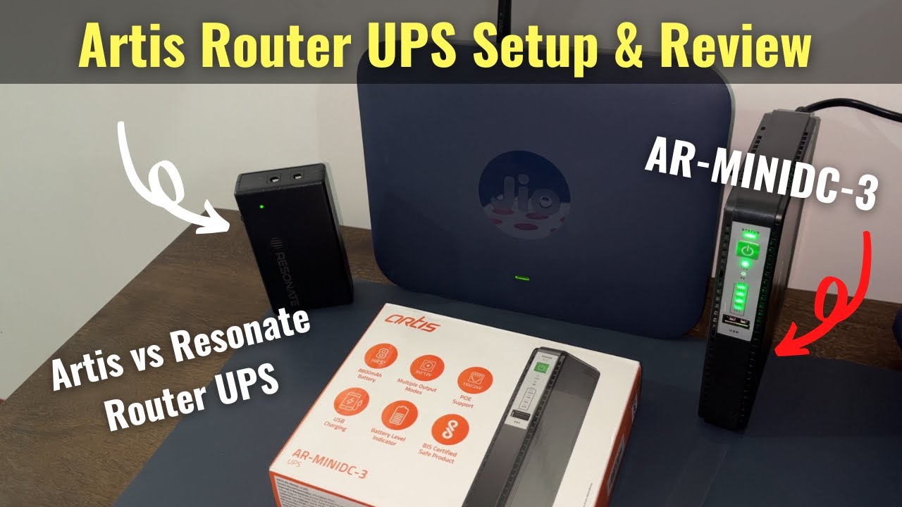 Artis AR-MINIDC-3 Router UPS Unboxing, Setup & Review | Artis vs ...