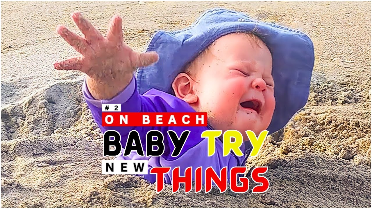 Try Not To Laugh " Funniest Babies on the Beach" PART 2 @agentshorts1 ...