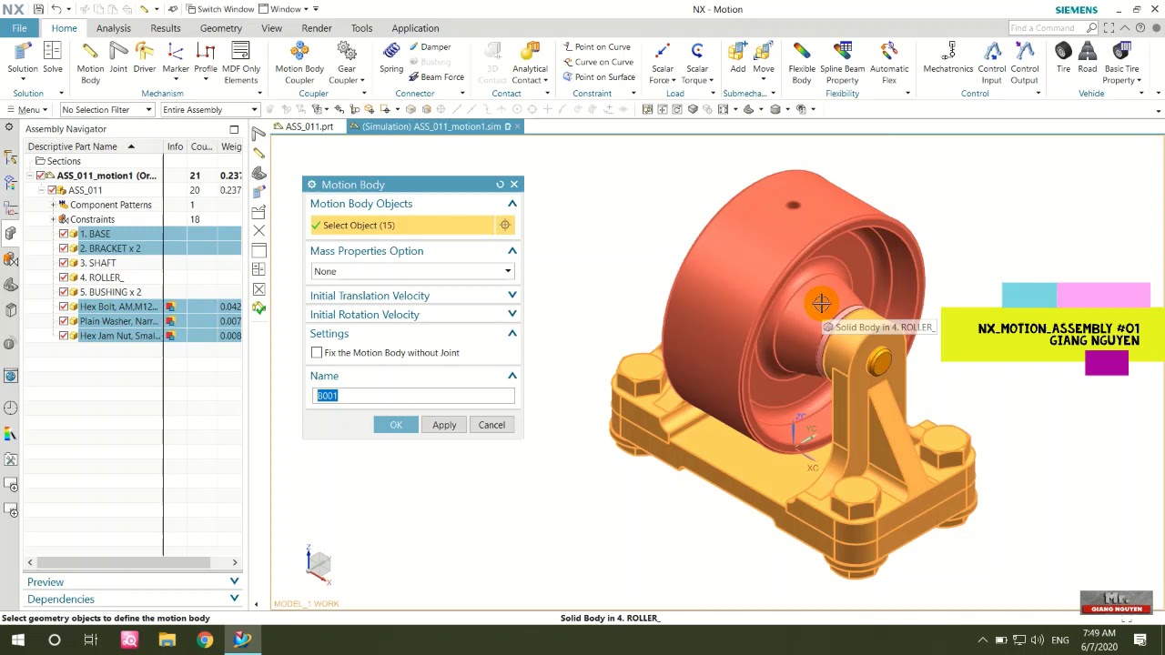 NX_MOTION ASSEMBLY_#01 - YouTube