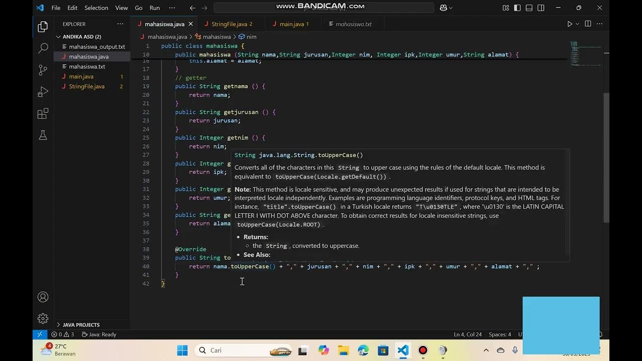 Manipulasi String Dalam File - YouTube